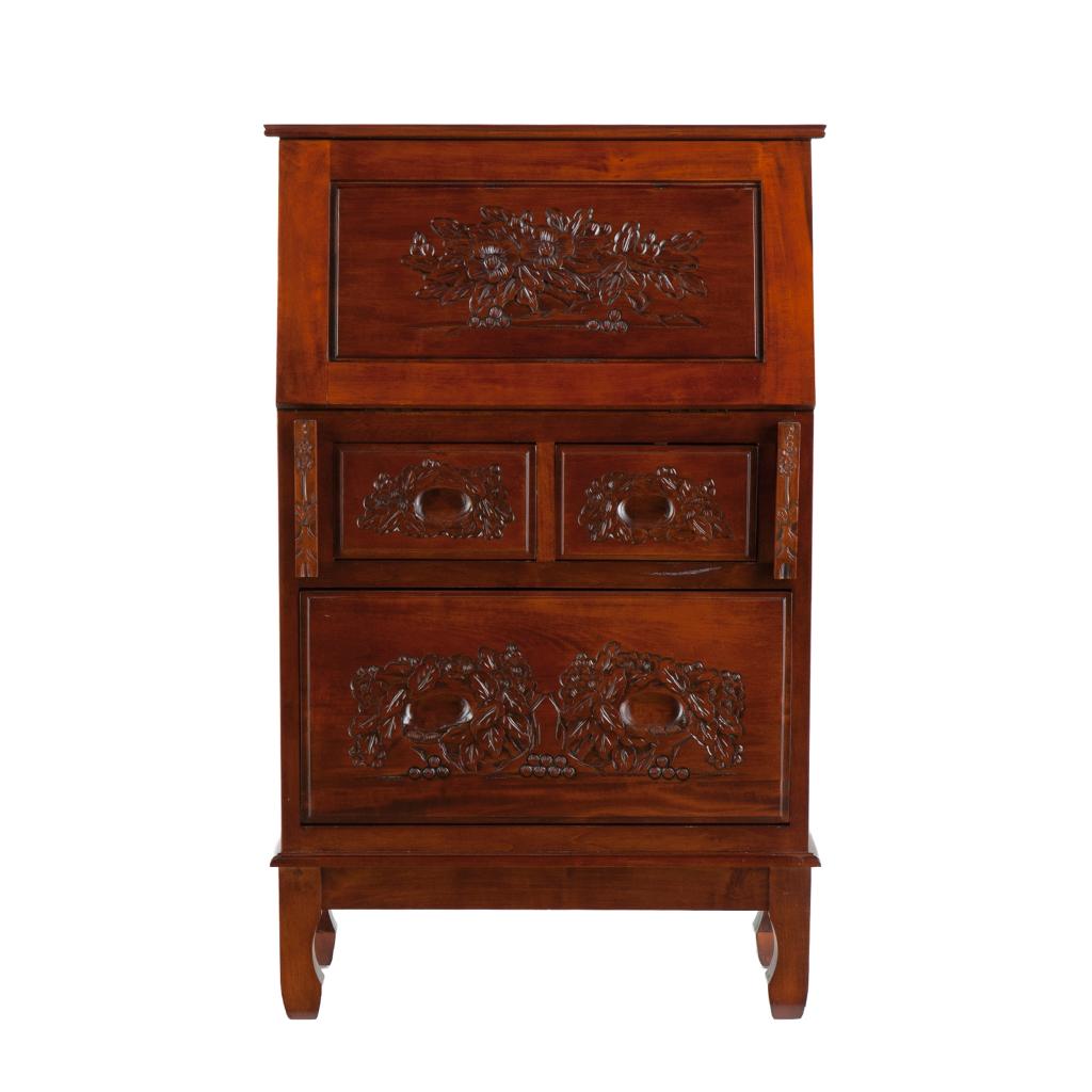 Amazon.com: SEI Hand-Carved Secretary Desk : Home & Kitchen