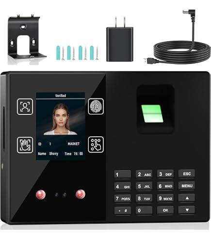 Small Business Attendance System KAZNTCC Fingerprint With Finger Scan ...