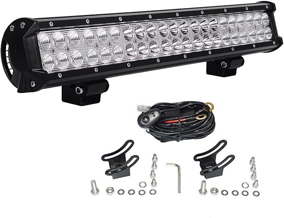 Barras Led, JieHe 1pc Faro de Trabajo 12600lm Luz de Inundación Led ...
