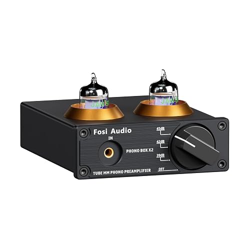 Fosi Audio Box X2 Phono Preamp, Mini Stereo Audio Hi-Fi Preamplifier ...