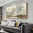 Amazon.com: VHMING Abstract Wall Art Artwork Retro Trees Pictures Decor Canvas Painting Framed ...