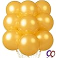 Amazon.com: 32Pcs Pearl Gold Big Balloons 18 Inch, Gold Round Large ...