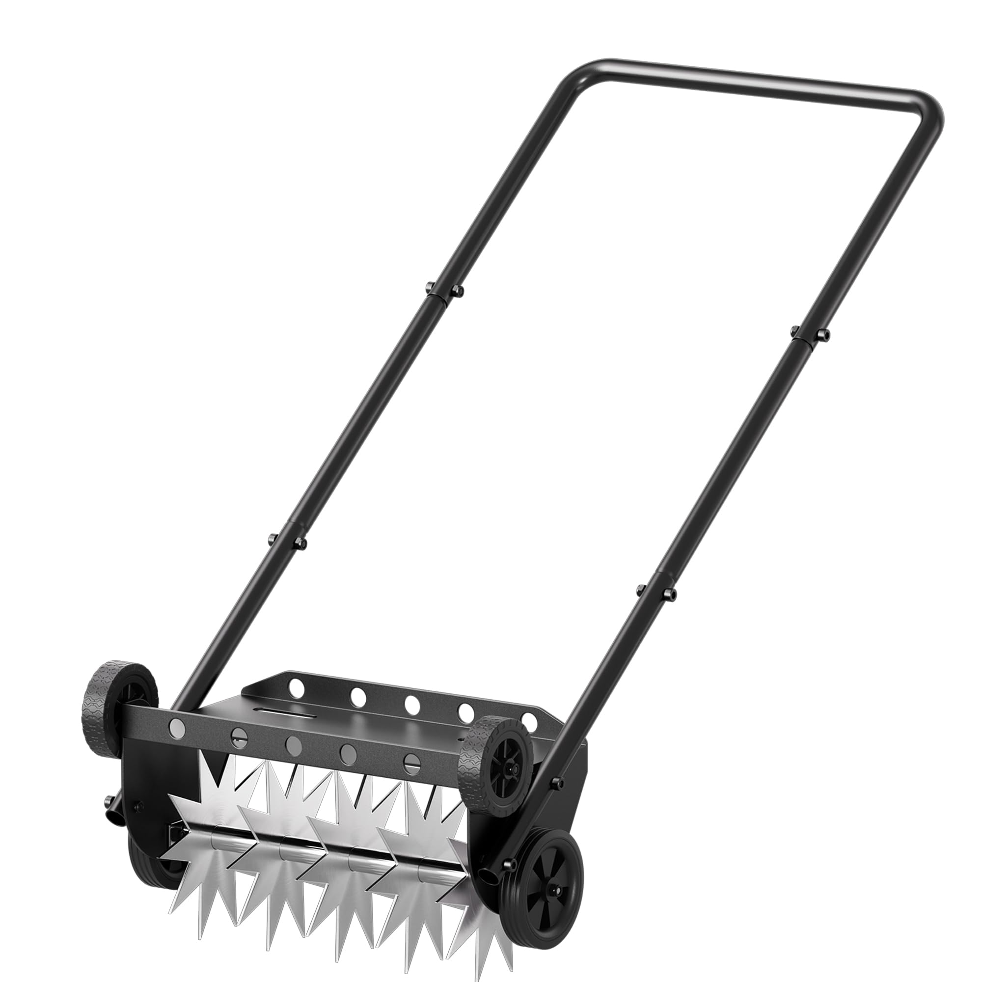 Lineware 18-Inch Lawn Aerator, Upgraded Rolling Aerator Lawn Tool with ...