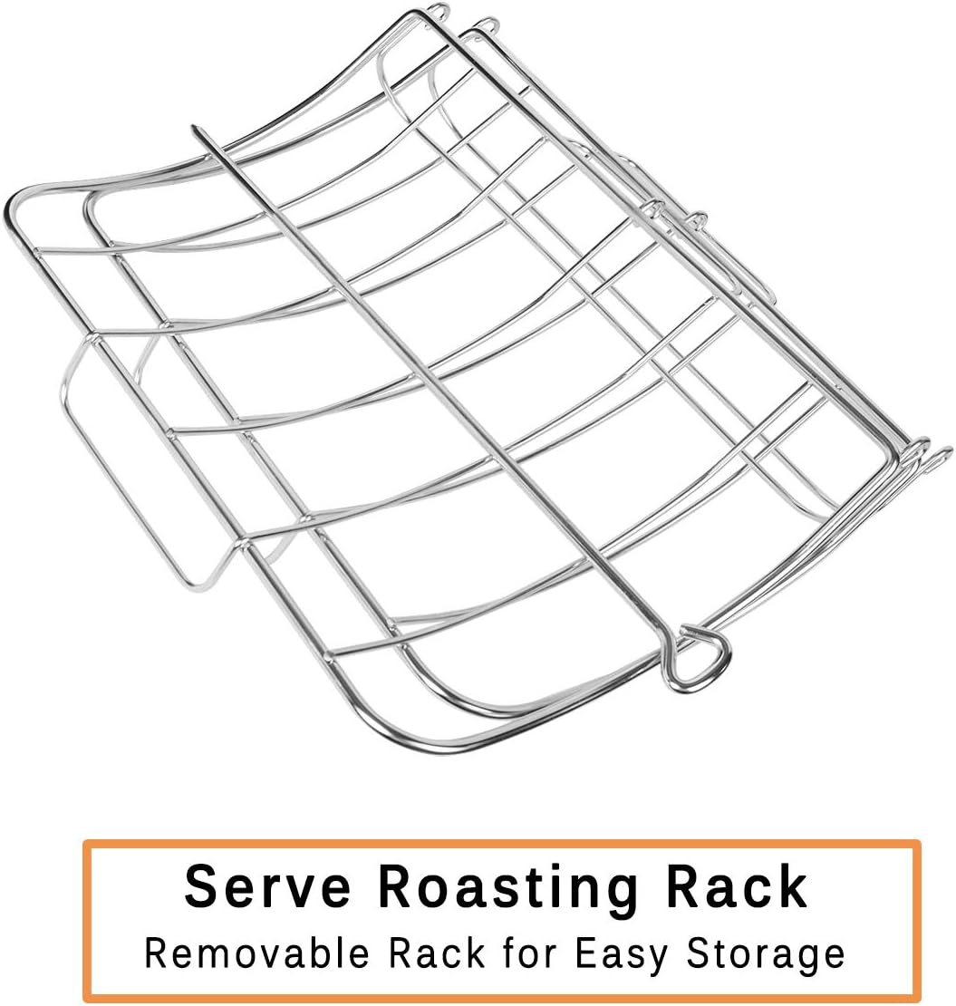 Onlyfire Stainless Steel Removable Adjustable Roasting Rack for Chicken ...