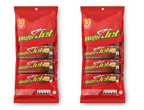 Jet Wafer Chocolate Flavor Covered Wafer with Vanilla Filling / Sabor ...