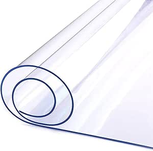 DSJMUY Hushåll transparent PVC duk, kontorsstol underlag golvskydd ...