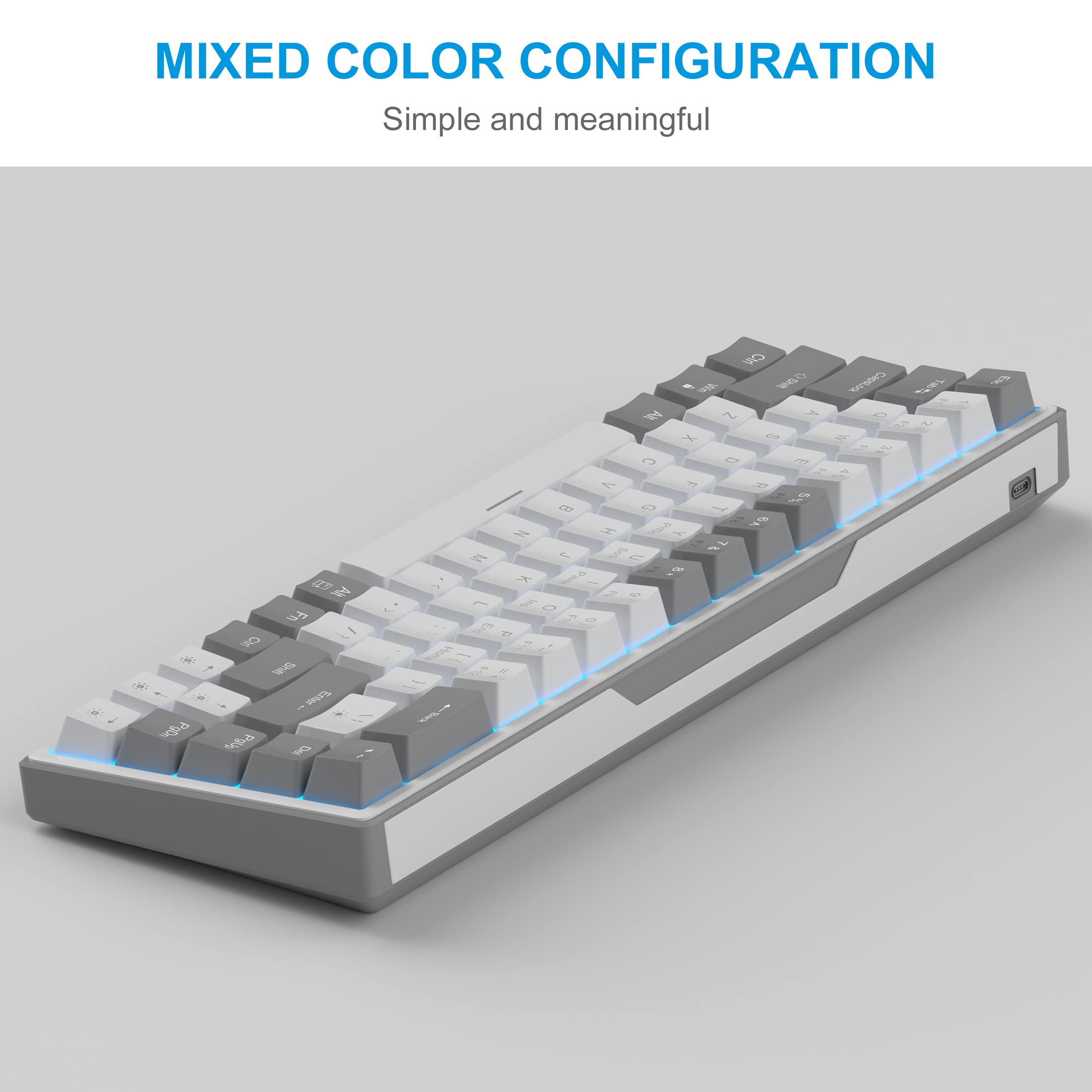 Mua MageGee 60% Mechanical Gaming Keyboard, 68 Keys Hot-Swappable ...