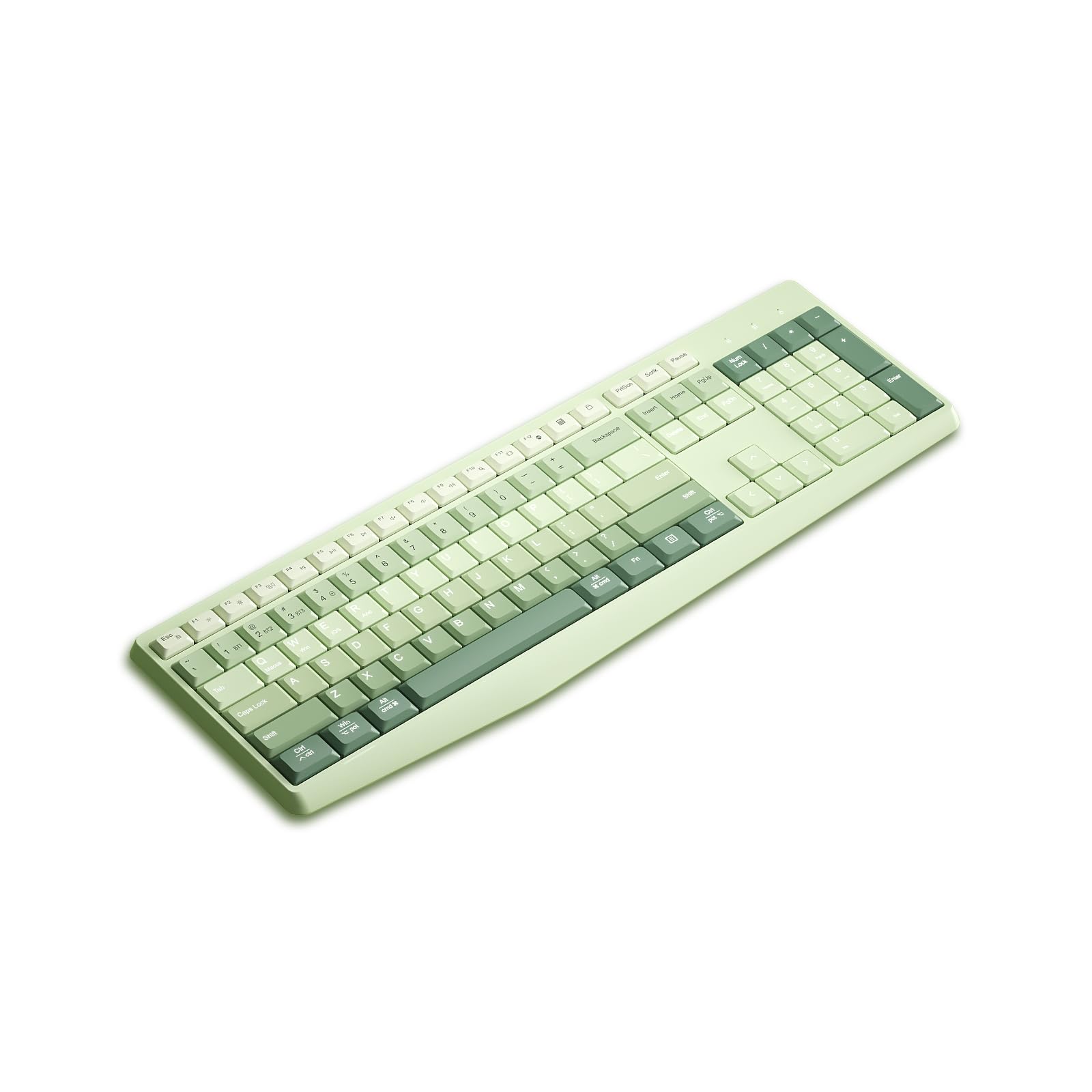 Mua TISHLED Aesthetic Colorful Keyboard Wireless 2.4GHz/Bluetooth 106 ...