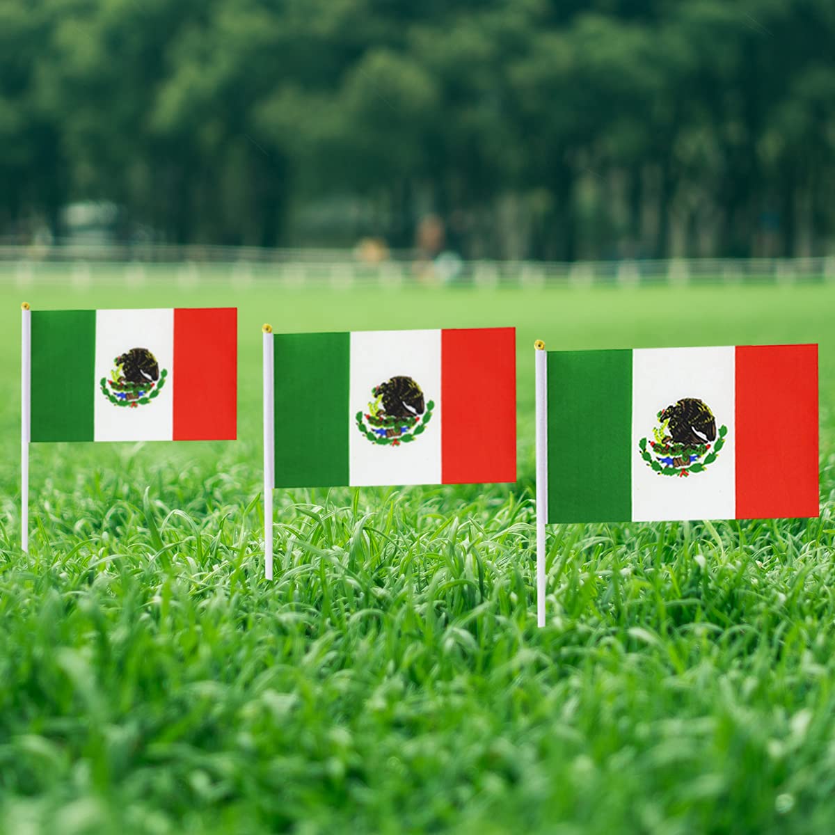 Mua Mexico Flag Mexican Small Stick Mini Hand Held Flags Decorations 1 ...