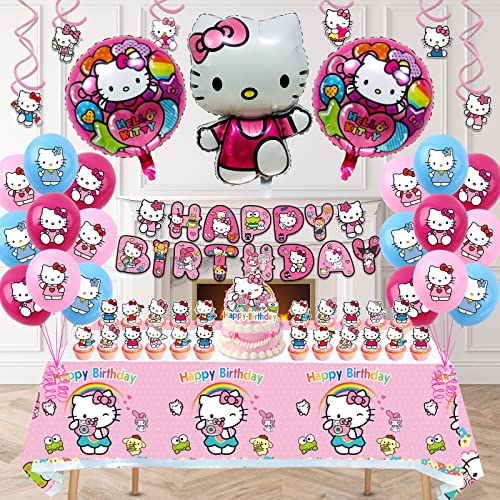 Hello Kitty Party Supplies Kitty Birthday Party Favor Templates Bundle