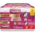 Depend Ropa Interior Mujer para Incontinencia, Talla Mediana, 20 piezas ...