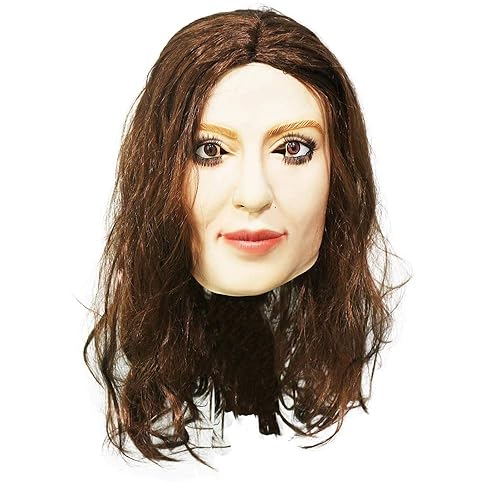 Female Full Head Human Latex Mask Lady Halloween Costume Woman Face ...