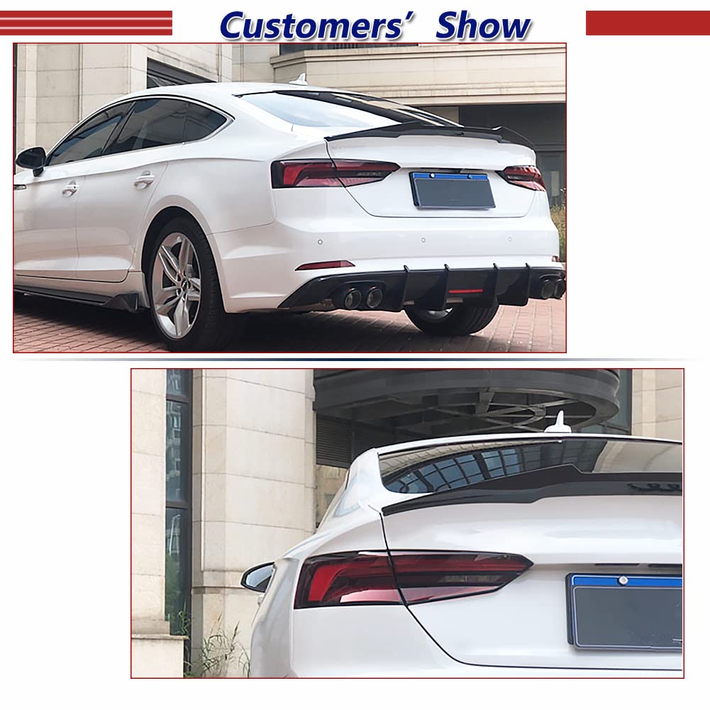Mua Carbon Fiber Trunk Spoiler Compatible with 2018-2024 Audi A5 S5 RS5 ...