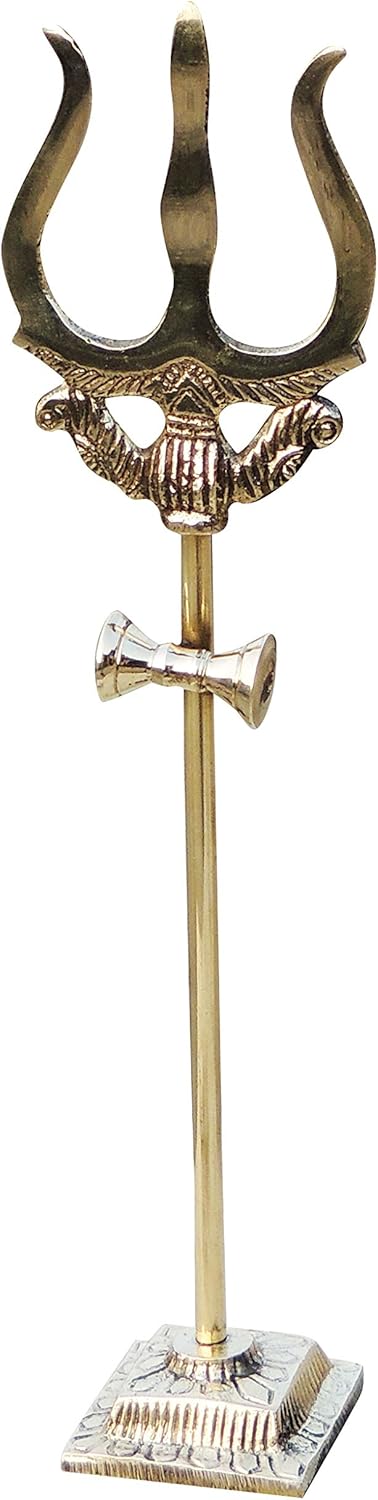 Buy Brass Trishul No. 2 with Brass Finish Online at Low Prices in India ...