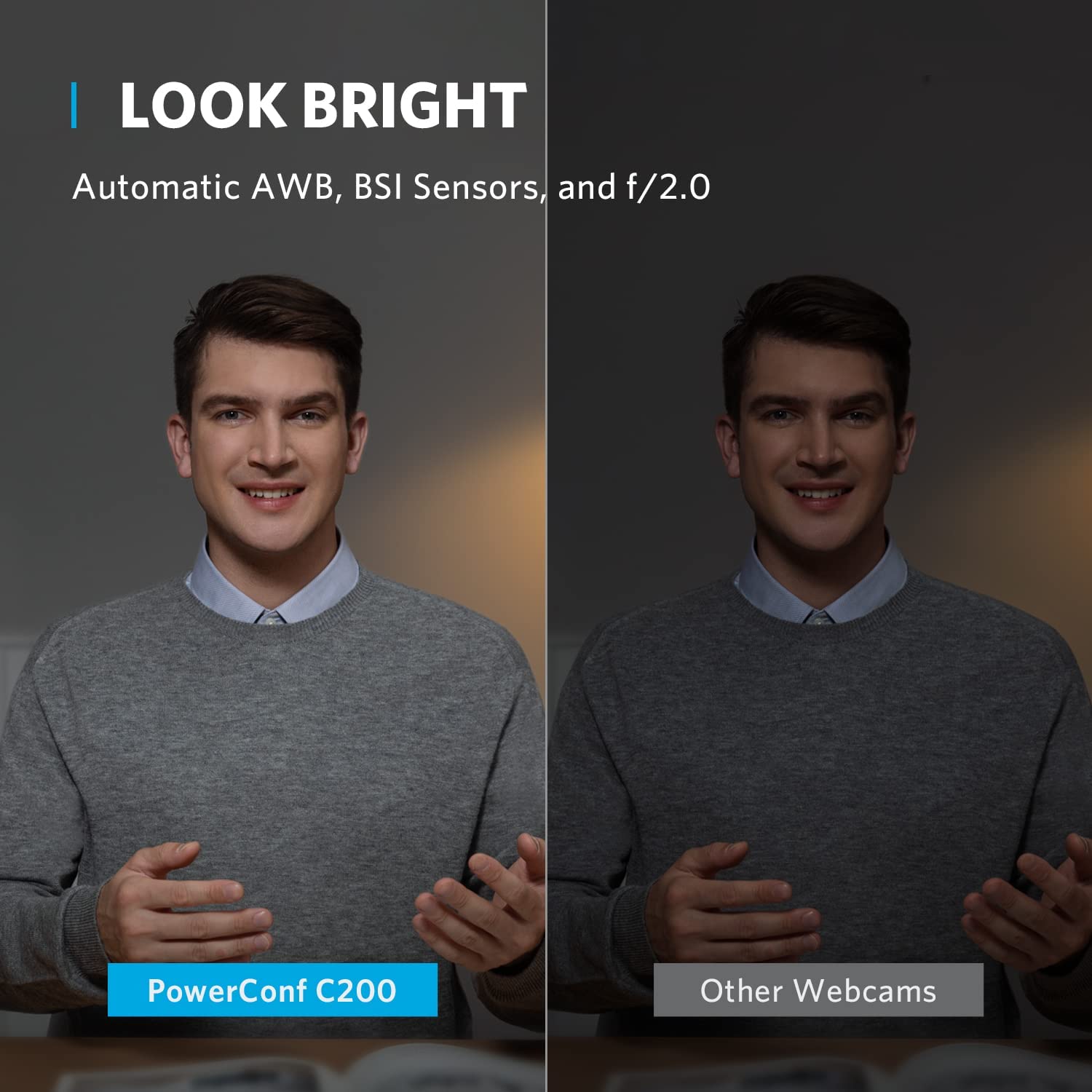 Mua AnkerWork PowerConf C200 2K Webcam with Microphone for Laptop ...