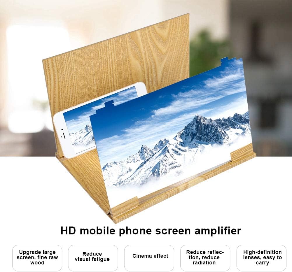 ASHATA Mobile Phone Screen Amplifier, 12” High Definition Mobile Phone ...