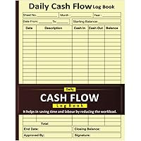 Amazon.com: Daily Cash Flow Log Book: Petty Cash Log Book for Tracking ...