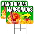 Amazon.com: Mangonadas 2 Pack Yard Signs 16" x 24" - Double-Sided Print ...