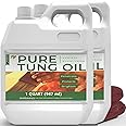 Amazon.com: Godora 2 Pcs 32 oz Pure Tung Oil for Wood Finishing, Wood ...