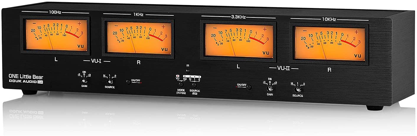 Mua Douk Audio 4-Channel Analog VU Meter & Audio Switcher with RCA/XLR Inputs/Outputs for ...