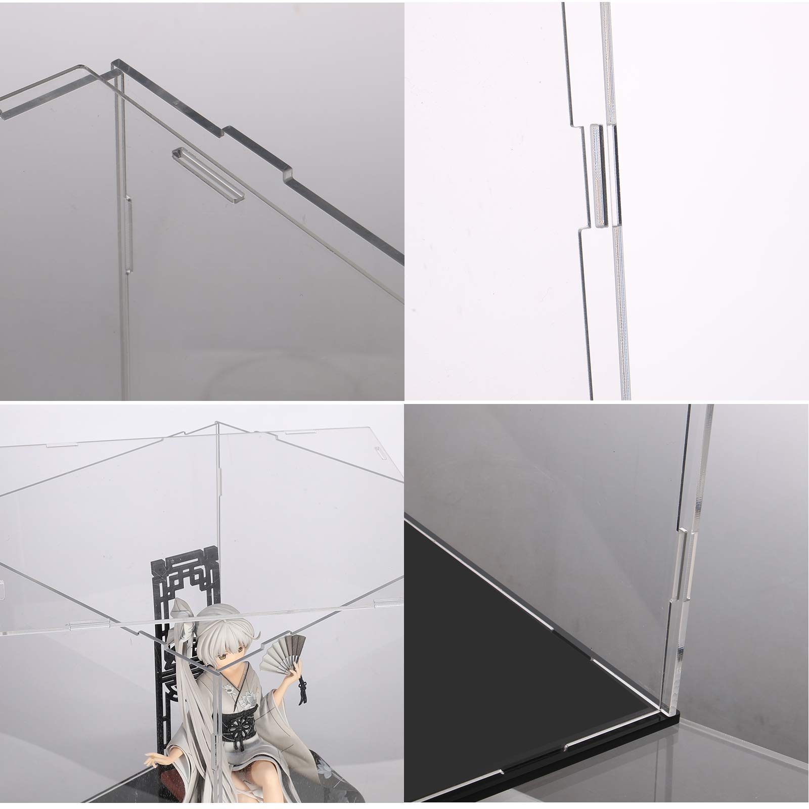 A+ DESIGN Clear Acrylic Display Case Assemble Collectibles Box ...