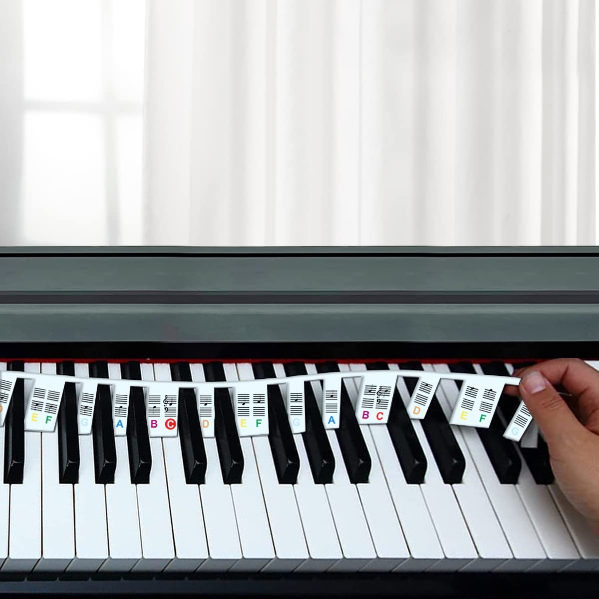 Mua Piano Key Music Notes Letter Label for Beginner,Removable Piano ...