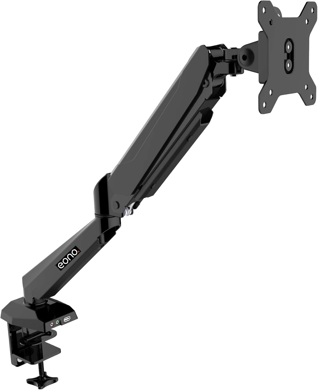 Eono Essential PC Monitor Arm Gas Spring Powered Full Motion Single ...