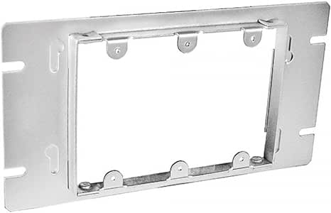 1 Pc, Zinc Plated Steel Three Gang Multi-Gang Box Cover, Cover, 1/2 In ...