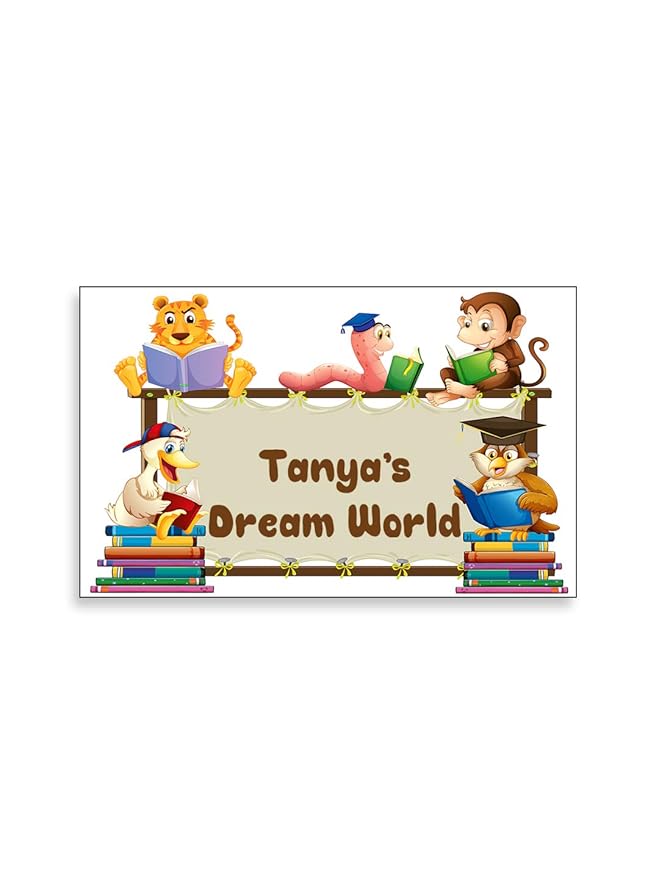 Buy 999Store Printed Cartoon Kids for Children Room Name Plate (MDF_12 ...