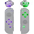 Amazon.com: eXtremeRate 7 Colors 9 Modes NS Joycon DFS LED Kit for ...