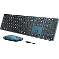 Amazon.com: seenda Wireless Bluetooth Keyboard and Mouse Combo (USB ...