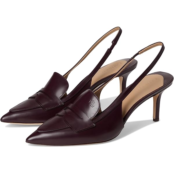 Amazon.com | Lauren Ralph Lauren Women's, Khloe Leather Slingback