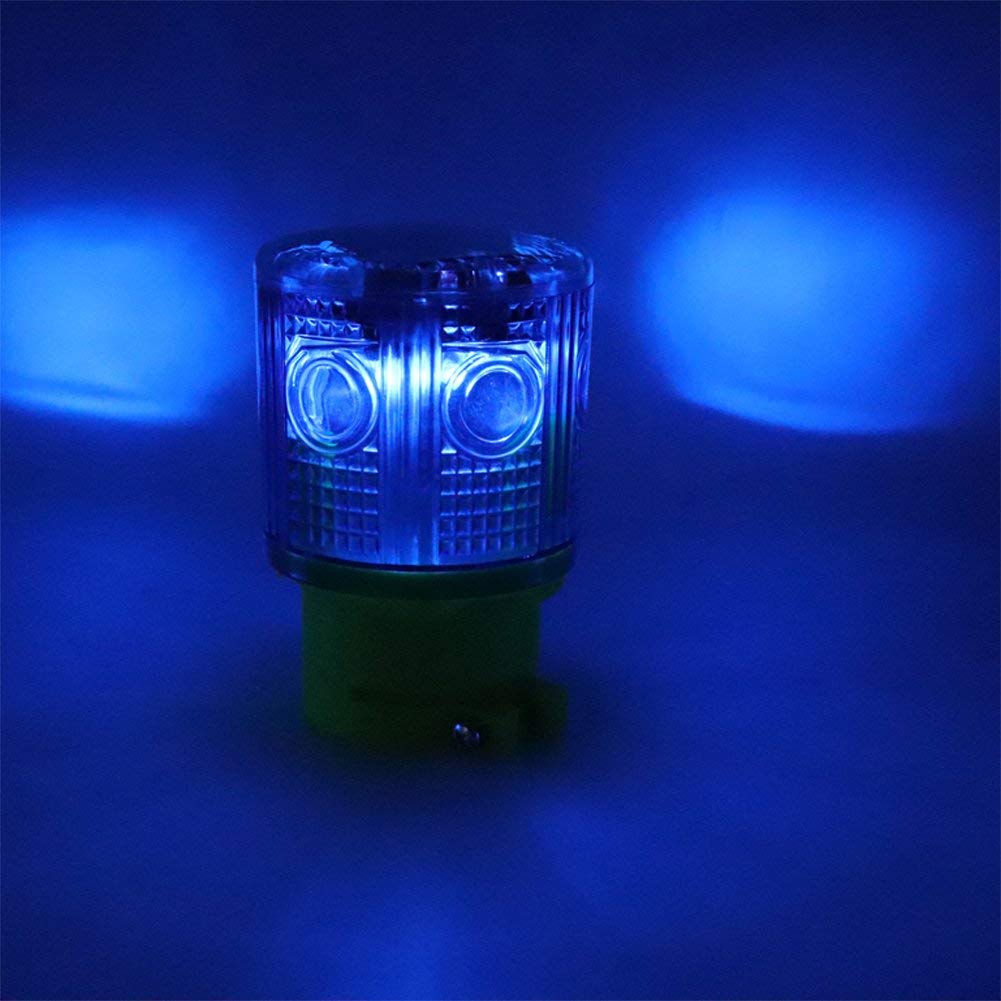 Green Warning Light Aolyty Solar Strobe Warning Light Sensitive LED ...