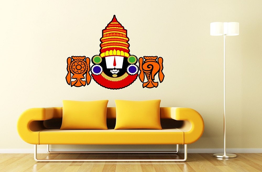 Buy SRGindia 'Tirupati Balaji' Wall Sticker (Vinyl, 50 cm x 5 cm x 0.99 ...