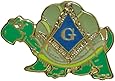 Amazon.com: 6030664 Are You A Turtle Lapel Pin Mason Freemasonry ...