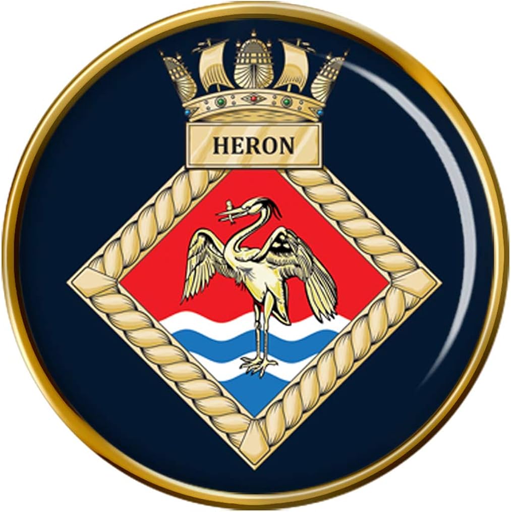 HMS Heron, Royal Navy Pin Badge: Amazon.co.uk: Clothing