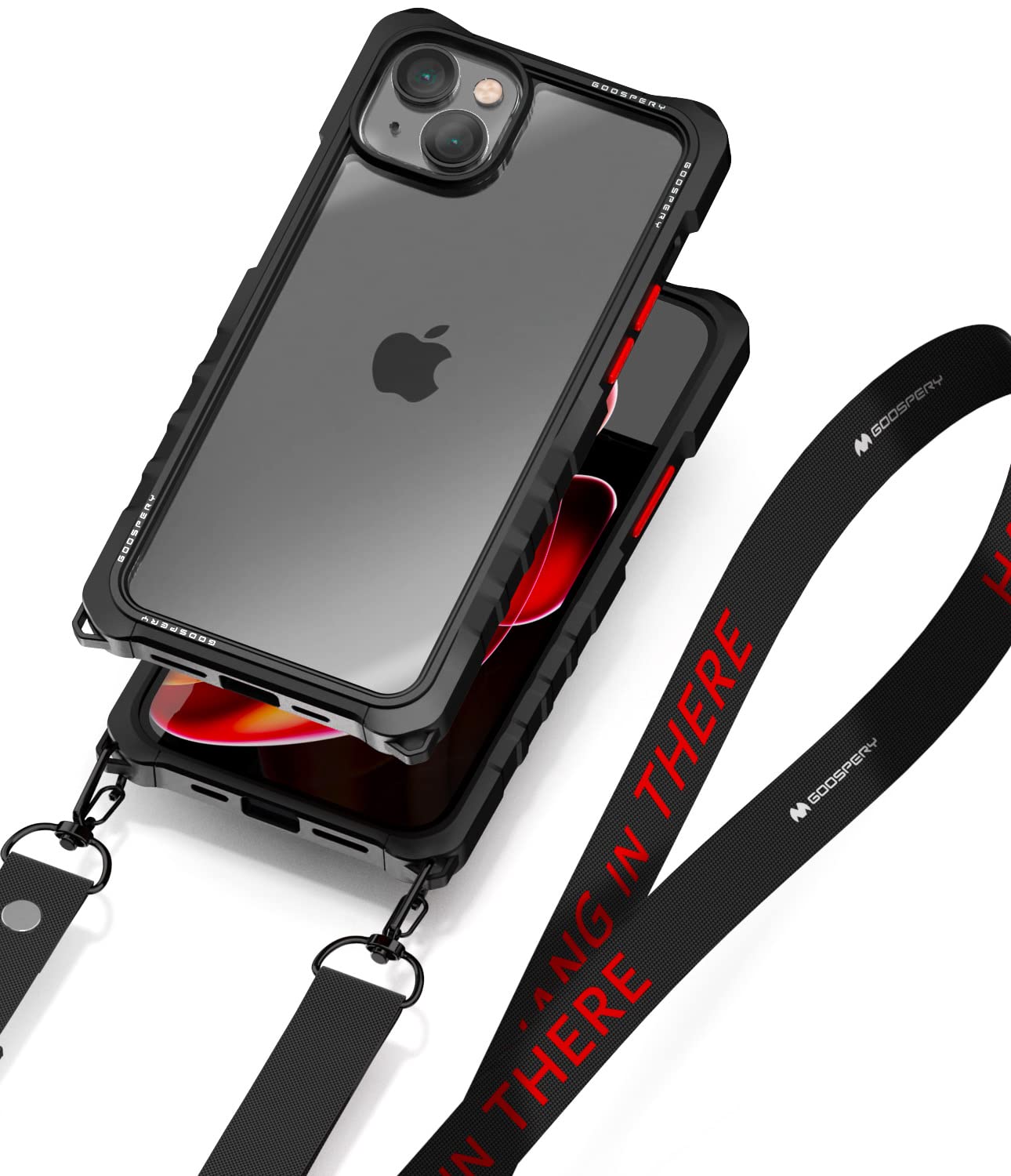 GOOSPERY Z Bumper Crossbody Compatible with iPhone 14 Plus Case [Strap ...