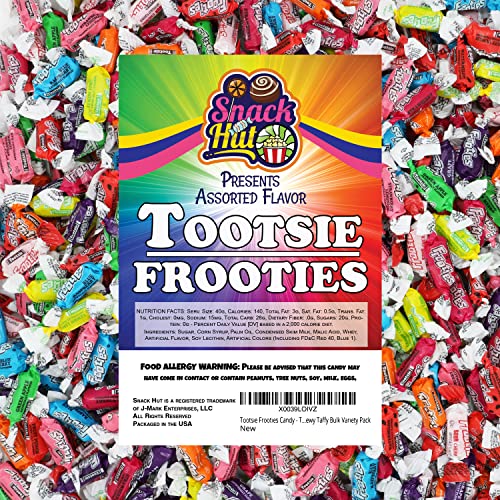 Tootsie Frooties Candy - Tootsie Roll Fruit Chews Candy - Flavored ...