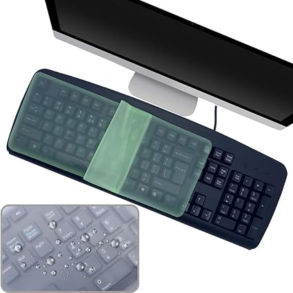 Amazon.com: 2Pcs Universal Silicone Keyboard Protector Skin for ...