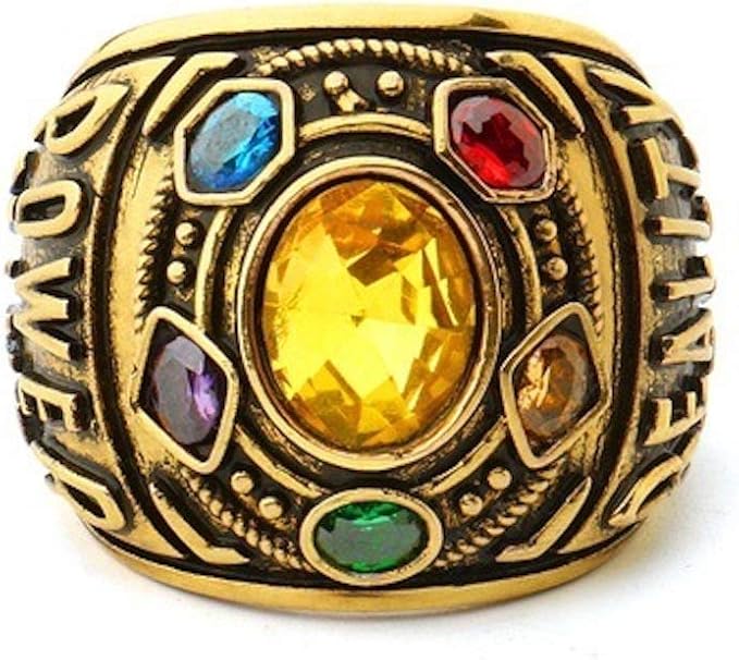Hot Marvel Avengers Infinity Stones Ring For Men Stainless Steel ...