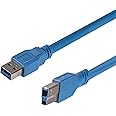 Amazon.com: StarTech.com 1 ft / 30cm SuperSpeed USB 3.0 Cable A to B - USB 3 A (m) to USB 3 B (m ...