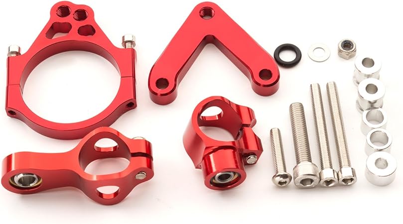 Amazon.com: FXCNC Racing Motorcycle CNC Steering Damper Stabilizer ...