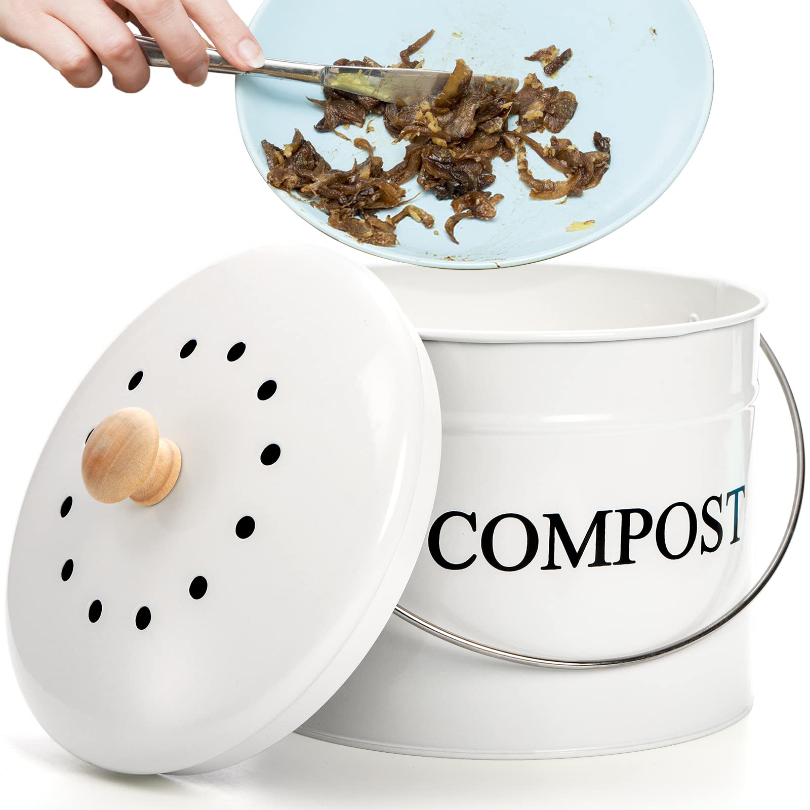 Mua AVLA Compost Bin Kitchen Countertop, 1 Gallon Composter Pail, Food ...