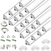 Amazon.com: THMOOTHER 10-Pack 3.3FT 1Meter V Shape LED Strip Aluminum ...