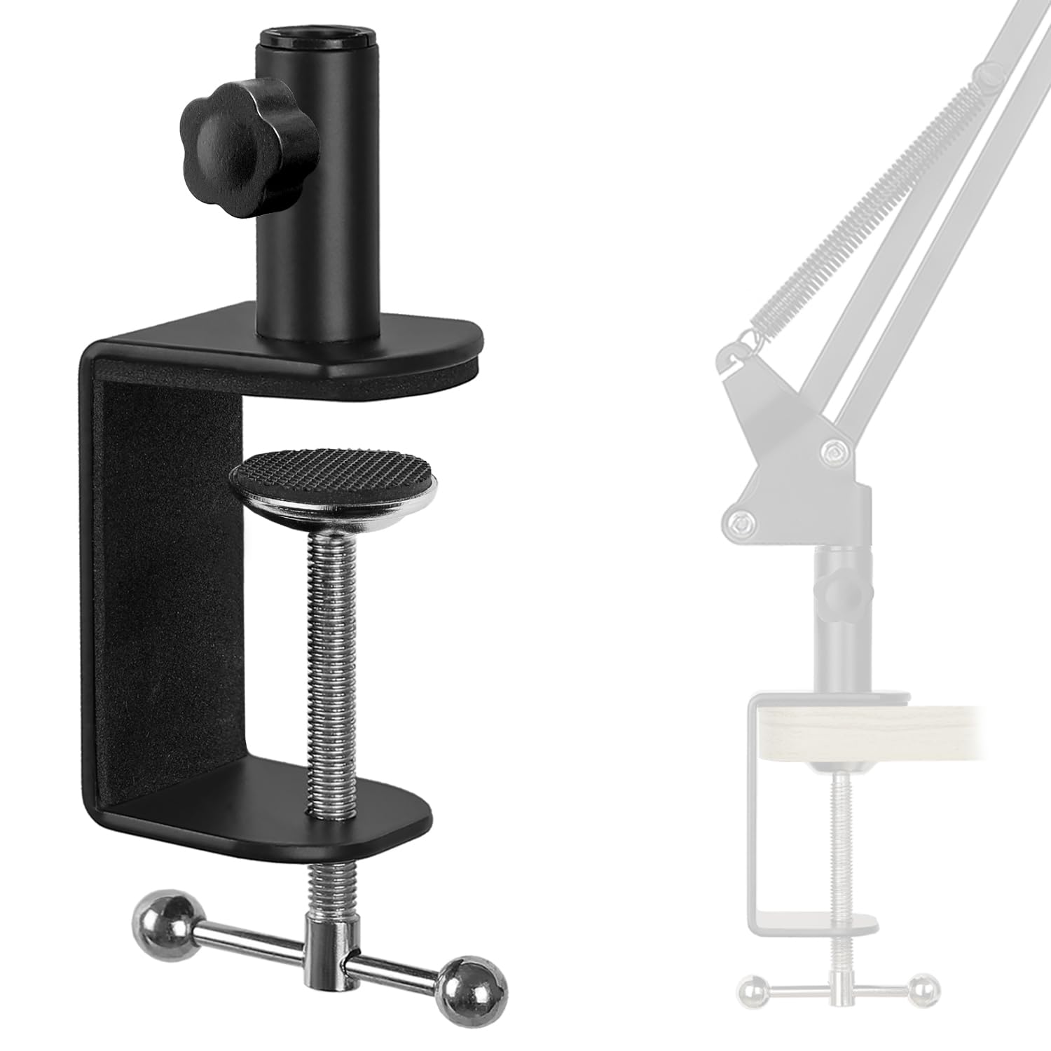 Frgyee Heavy Duty Metal Table Mount Clamp, Metal Desk Clamp for Mic ...