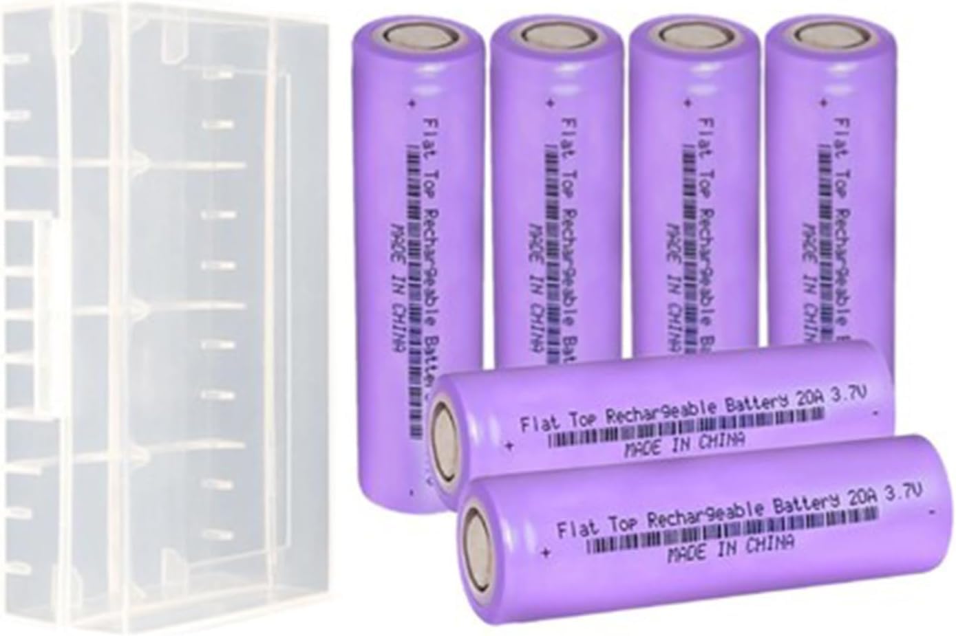 Tokeyla 3.7 Volt 18650 Rechargeable Battery, 3000mAh Battery Flat Top ...