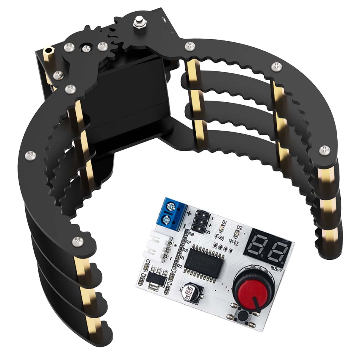 Mua Robotic Claw Full Metal Wave Edge Clamp Robot Hand Gripper Grabber ...