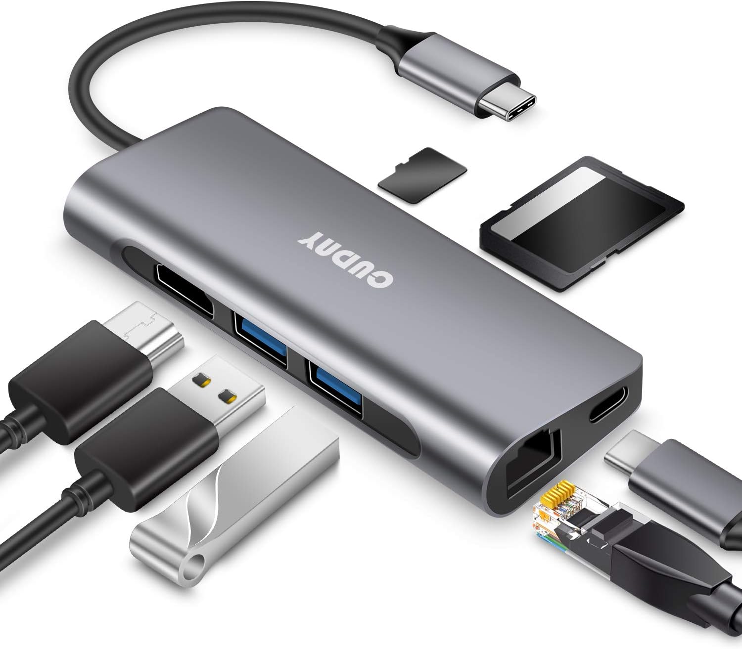 7-in-1 Adapter with Gigabit Ethernet