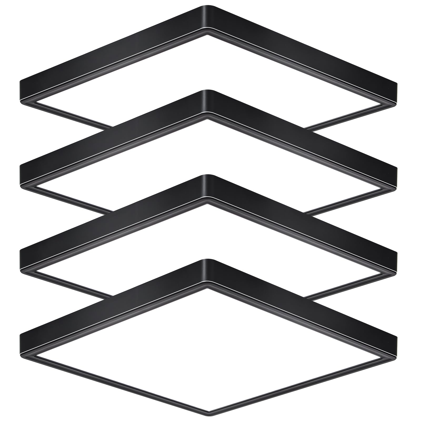 Rezant 12 Inch 24W Flush Mount Square LED Ceiling Light, 3000K/4000K ...