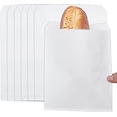 Amazon.com: 100-pack 4x6 Inches White Kraft Paper Bags for Bakery ...